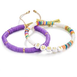 Perlenarmband YOKOAMII "Set: Y10", lila, Armb&auml;nder, Damen, Edelstahl, Perlenarmband, 2er Set Armb&auml;nder