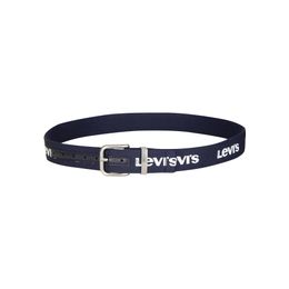 Stoffg&uuml;rtel LEVI'S KIDS "LAN LEVIS WEBBING BELT", Jungen, Gr. S (56/61), blau, Web, Kunstfaser, Basic, G&uuml;rtel Stoffg&uuml;rtel, UNISEX