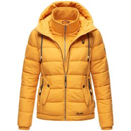 Outdoorjacke Marikoo "Taisaa Pri", Damen, Gr. S, gelb, Obermaterial: 100% Polyester; Innenseite: 100% Polyester; Futter: 100% Polyester; Wattierung: 100% Polyester, Jacken Outdoorjacke, mit hochstehendem Kragen