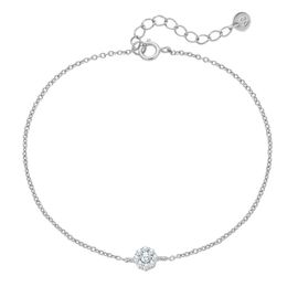 Glanzst&uuml;cke M&uuml;nchen Damen Gliederarmband "GSM6025", Silber 925 (Sterlingsilber)silber, wei&szlig;, GLANZST&Uuml;CKE M&Uuml;NCHEN, Silber 925 (Sterlingsilber), Armb&auml;nder, mit Zirkonia