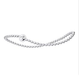 ONE ELEMENT Damen Silberarmband "Armband Kugelkette aus 925 Silber &Oslash; 54,0 mm mit Gummiband", Silber 925 (Sterlingsilber)silber, Silber 925