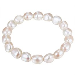 Perlenarmband Valero Pearls "VP868", weiß, Armbänder, Damen, Perlen, Perlenarmband, aus Sterling Silber