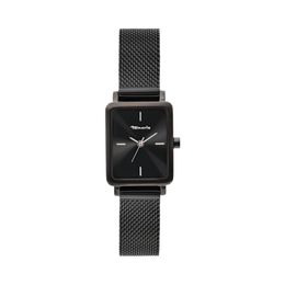 Tamaris Damen Quarzuhrschwarz, Armbanduhren, Armbanduhr, Damenuhr, Edelstahlarmband, analog