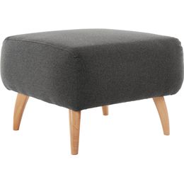 Hocker Home Affaire "Baggio", grau (anthrazit), B:63cm H:45cm T:63cm, Hocker, Hocker, mit Holzf&uuml;&szlig;en