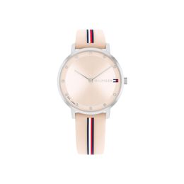 Quarzuhr Tommy Hilfiger "PIPPA", rosa, Armbanduhren, Damen, Quarzuhr, Armbanduhr, Damenuhr, Silikonarmband, analog, Glaskristalle