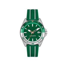 Lacoste Damen Quarzuhr "MAINSAIL"gr&uuml;n, silberfarben, Armbanduhren, Armbanduhr, Herrenuhr, Silikonarmband, analog