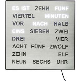 Tischuhr AMS "T1234", schwarz (schwarz, schwarz), Tischuhren, Damen, Made in Germany,Büro,Wohnzimmer,Esszimmer, als Wanduhr nutzbar
