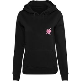 Kapuzenpullover MISS TEE "Miss Tee Damen Self Love Club Hoody", Damen, Gr. L, schwarz, 65% Baumwolle, 35% Polyester, unifarben, normal, ohne Ausschnitt, Pullover Kapuzenpullover