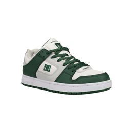 Sneaker DC Shoes "Manteca Se", Damen, Gr. 6(38), wei&szlig; (wei&szlig;, grau, gr&uuml;n), Obermaterial:Obermaterial: Leder / Futter: Textil / Au&szlig;ensohle: Gummi;, Schuhe Sneaker