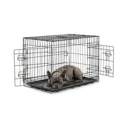 Lionto Hundetransportk&auml;fig Tiertransportbox Hundebox Gr&ouml;&szlig;e (S) 45x31x36 cm L
