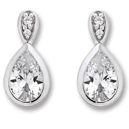 Paar Ohrh&auml;nger ONE ELEMENT "Zirkonia Ohrringe Ohrstecker aus 925 Silber", silber, Ohrringe, Damen, Damen,mit Zirkonia, Silber 925 (Sterlingsilber)