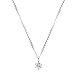 Glanzst&uuml;cke M&uuml;nchen Kette mit Anh&auml;nger GLANZST&Uuml;CKE M&Uuml;NCHEN "GSM259", silber, Halsketten, Damen, 40,0cm Basiskette + 5,0cm Verl&auml;ngerung,mit Zirkonia, Silber 925 (Sterlingsilber), aus Sterling Silber