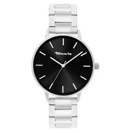Tamaris Damen Quarzuhrsilberfarben, Armbanduhren, Armbanduhr, Damenuhr, Edelstahlarmband, analog