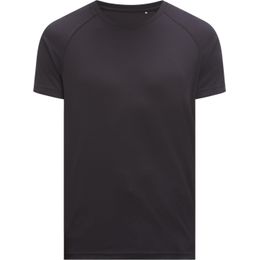 T-Shirt Energetics "He.-T-Shirt Martin SS M", Herren, Gr. L, schwarz, Piqué, Obermaterial: 100% Polyester, unifarben, Rundhals, Raglanärmel eingefasste Kante, Shirts T-Shirt