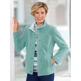 Langjacke Classic Basics, Damen, Gr. 46, gr&uuml;n (salbei), 100% Polyester, Jacken Langjacke