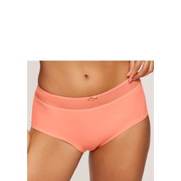Panty Nuance, Damen, Gr. 32/34, orange (pfirsich), Microtouch, Obermaterial: 85% Polyamid, 15% Elasthan, körpernah, Unterhosen Panty, mit transparentem Bund und Zierschleife