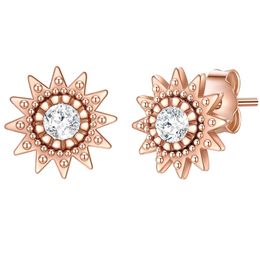 Glanzst&uuml;cke M&uuml;nchen Paar Ohrstecker GLANZST&Uuml;CKE M&Uuml;NCHEN "Set: GSM1260", rosa (ros&eacute;gold, wei&szlig;), Ohrringe, Damen, 7,7,mit Zirkonia, Silber 925 (Sterlingsilber), Ohrstecker Sterling Silber ros&eacute;gold Zirkonia wei&szlig;