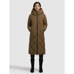 Khujo Damen Steppmantel "ELOW"khaki, Gr. S, unifarben, 100% Polyester, Mäntel