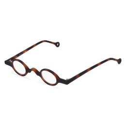 Lesebrille Fielmann INTERIM 001 FA | Unisex | Fassung: Rund, TR90, Havanna Dunkel