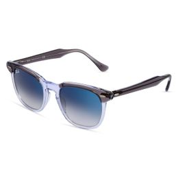 Ray-Ban RB 2298 HAWKEYE | Unisex-Sonnenbrille | Fassung: Vollrand, Quadratisch, Acetat, Grau Transparent | Glasfarbe: Blau