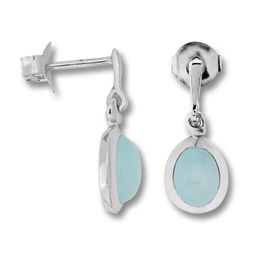 Paar Ohrh&auml;nger ONE ELEMENT "Chalcedon Ohrringe Ohrh&auml;nger aus 925 Silber", silber, Ohrringe, Damen, Damen, Silber 925 (Sterlingsilber)