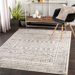 Teppich LIVABLISS "IPOH", grau, B:130cm H:11mm L:170cm, Kunstfaser, Teppiche, Teppich, Skandinavischer Teppich, Kurzflor Boho-Wohnzimmerteppich, L&auml;ufer