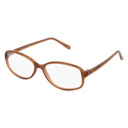 Fielmann MC 590 CL Brille Damen | Fassung: Vollrand, Quadratisch, Braun Transparent
