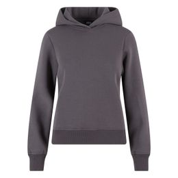 Kapuzenpullover Urban Classics "Urban Classics Ladies Regular Hoodie", Damen, Gr. S, cloudgrau, 100% Baumwolle, unifarben, normal, ohne Ausschnitt, Pullover Kapuzenpullover