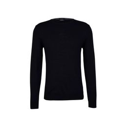 JOOP! Rundhalspullover JOOP "Denny", Damen, Gr. M, dunkelblau, Strick, Obermaterial: 100% Wolle, unifarben, regular fit normal, Rundhals, elastischer Bund, Pullover Rundhalspullover