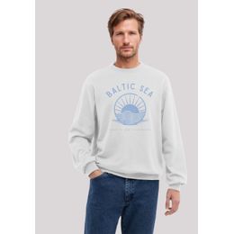 Sweatshirt F4NT4STIC "Baltic Sea Knut und Jan", Herren, Gr. L, wei&szlig; (off, wei&szlig;), Obermaterial: 80% Baumwolle, 20% Polyester, regular fit, Rundhals, ohne B&uuml;ndchen, Sweatshirts Sweatshirt, Osteee Kollektion, Urlaub, Ahoi Moin