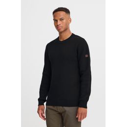 Strickpullover Blend "BHMFINTANO", Damen, Gr. XXL, schwarz, Feinstrick, 70% Baumwolle (Recycled), 30% Polyester (Recycled), unifarben, Basic, schmal normal, Rundhals, Pullover Strickpullover, Stilvoller Basic Strickpullover