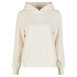 Kapuzenpullover Urban Classics "Urban Classics Ladies Regular Hoodie", Damen, Gr. L, sandwei&szlig;, 100% Baumwolle, unifarben, normal, ohne Ausschnitt, Pullover Kapuzenpullover