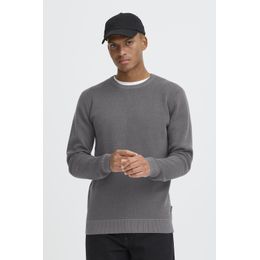 Blend Damen Strickpullover "BHBAAL"iron gate, Gr. XL, unifarben, Feinstrick, 70% Baumwolle, 30% Nylon, Pullover, Stilvoller Basic Strickpullover