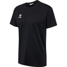 T-Shirt Hummel "HMLGO 2.0 T-SHIRT S/S", Herren, Gr. XXXL (58), schwarz, Obermaterial: 100% Baumwolle, normal, Rundhals, Shirts T-Shirt