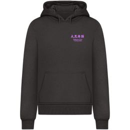 MisterTee Damen Kapuzenpullover "MisterTee Yokohama Race Hoody"schwarz, Gr. XL, mehrfarbig, 65% Baumwolle, 35% Polyester, Pullover