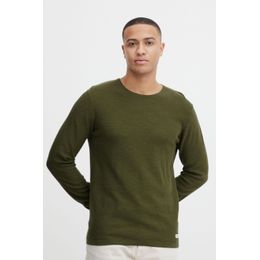Strickpullover Blend "BHPullover", Damen, Gr. L, cypress, Feinstrick, 100% Baumwolle, unifarben, regular fit normal, Rundhals, eng, Pullover Strickpullover, Stilvoller Feinstrick-Pullover mit Rundhalsausschnitt
