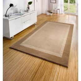 Teppich Hanse Home "Band" Gr. 4, beige, B:160cm H:9mm L:230cm, Kunstfaser, Teppiche, Teppich, Kurzflor, weich, L&auml;ufer Gr&ouml;&szlig;en, Wohnzimmer, Schlafzimmer, Esszimmer