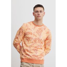 Longpullover Blend "BHSweatshirt", Damen, Gr. XXL, brandied melon, Sweatware, 60% Baumwolle, 40% Polyester, gemustert, regular fit normal, Rundhals, eingesetzt, Pullover Longpullover, Klassisches Sweatshirt mit Rundhalsausschnitt
