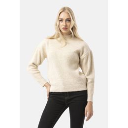 Cipo & Baxx CIPO & BAXX Damen Strickpullover "WP262"beige, Gr. S, unifarben, 50% Baumwolle, 50% Polyacryl, Pullover