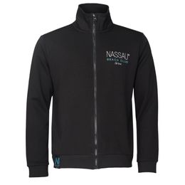 Sweatjacke NASSAU BEACH "NB231031", Herren, Gr. 54 (XL), schwarz, 60% Baumwolle / 40% Polyester, Sweatjacken Sweatjacke