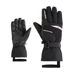 Skihandschuhe Ziener "GALERIUS-Z GTX glove man", Herren, Gr. 9.5, schwarz.wei&szlig;, Obermaterial: 100% Polyester; Innenseite: 100% Polyester; Futter: 100% Polyester; Wattierung: 100% Polyester, Handschuhe