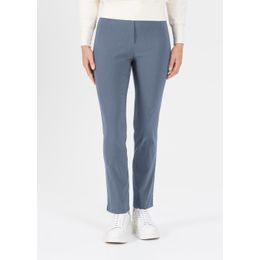 Stretch-Hose Stehmann "INA", Damen, Gr. 34, N-Gr, bering sea, Web, Obermaterial: 72% Viskose, 25% Polyamid, 3% Elasthan, figurbetont kn&ouml;chellang, Hosen, mit Stretch