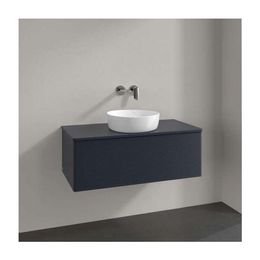 Villeroy & Boch Villeroy und Boch Antao Waschtisch-Unterschrank K31110HG 100x36x50cm, Waschbeckenplattenfarbe Lack, midnight blue matt lacquer