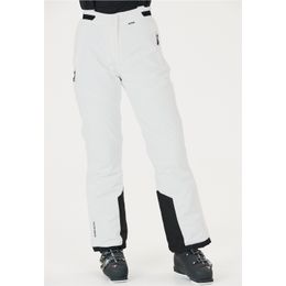 Skihose WHISTLER "YARRA", Damen, Gr. 38, EURO-Gr&ouml;&szlig;en, wei&szlig;, 94% Polyester, 6% Elasthan, mehrfarbig, lang, Hosen Skihose, mit wasserdichter 3-Lagen-Membran