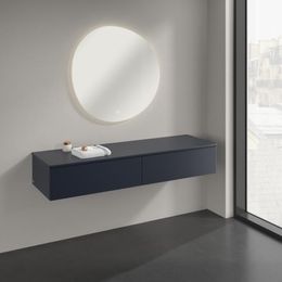 Villeroy & Boch Villeroy und Boch Antao Sideboard K42000HG 160x26,8x50cm, Waschbeckenplattenfarbe Lack, midnight blue matt lacquer