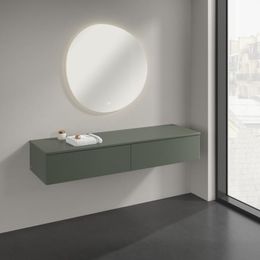Villeroy & Boch Villeroy und Boch Antao Sideboard K42000HL 160x26,8x50cm, Waschbeckenplattenfarbe Lack, leaf green matt lacquer