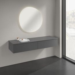 Villeroy & Boch Villeroy und Boch Antao Sideboard K42100GK 160x26,8x50cm, Waschbeckenplattenfarbe Lack, anthracite matt lacquer