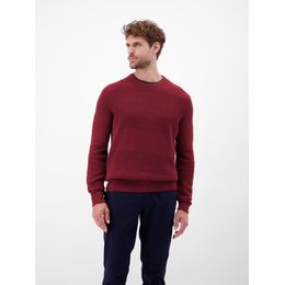 Strickpullover Lerros "Lerros Herren Strickpullover", Damen, Gr. M, deep garnet rot, 100% Baumwolle, Rundhals, Pullover Strickpullover