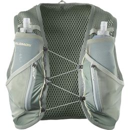 Trinkrucksack Salomon "ACTIVE SKIN 12" Gr. XL, grün, Rucksäcke, Damen, XL, Polyamid, Rucksack / Laufweste Inkl. Soft Flask