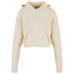Urban Classics Damen Kapuzenpullover "Urban Classics Damen Ladies Oversized Cropped Light Terry Hoodie"sandweiß, Gr. M, unifarben, 35% Baumwolle, 35%